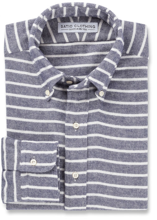 Navy Big Sur Flannel - Ratio Clothing