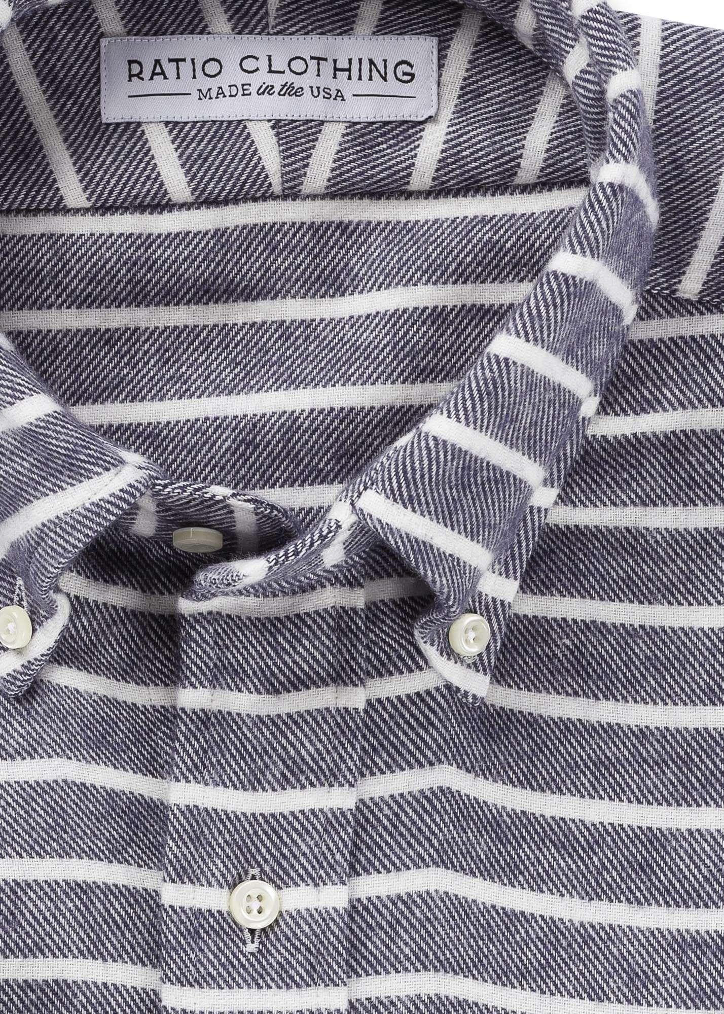 Navy Big Sur Flannel - Ratio Clothing