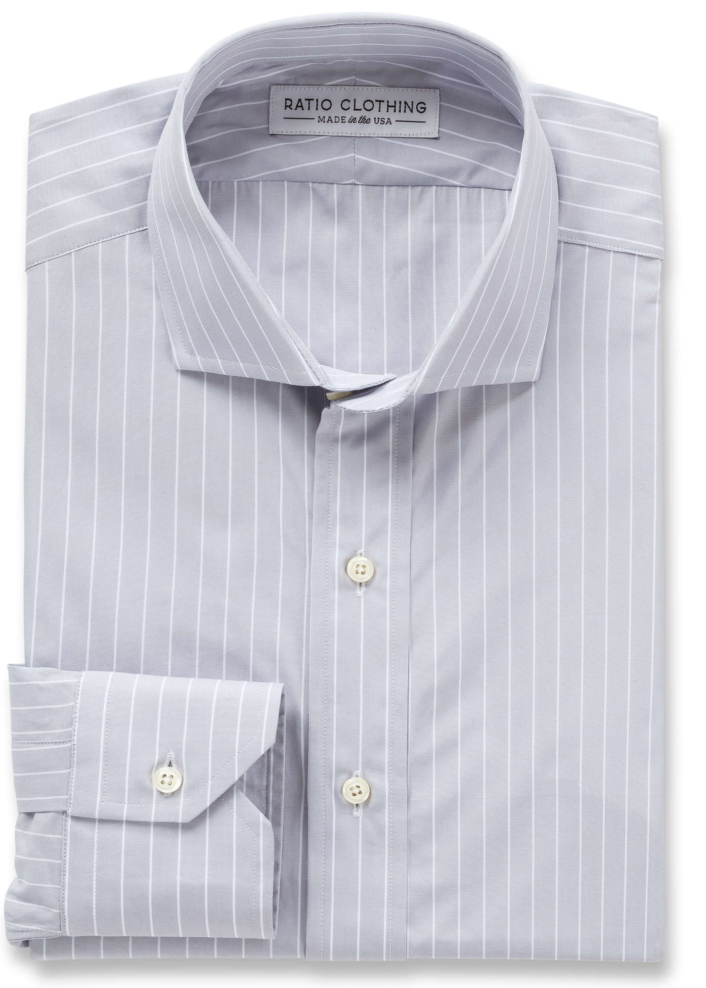 Gray Banker Stripe - Ratio Clothing