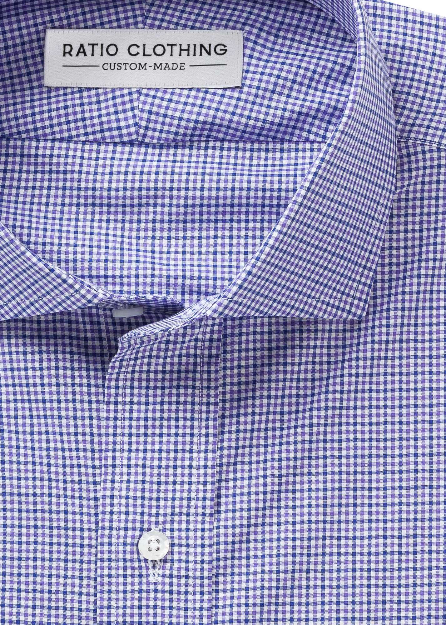 Blue on Violet Tattersall - Ratio Clothing