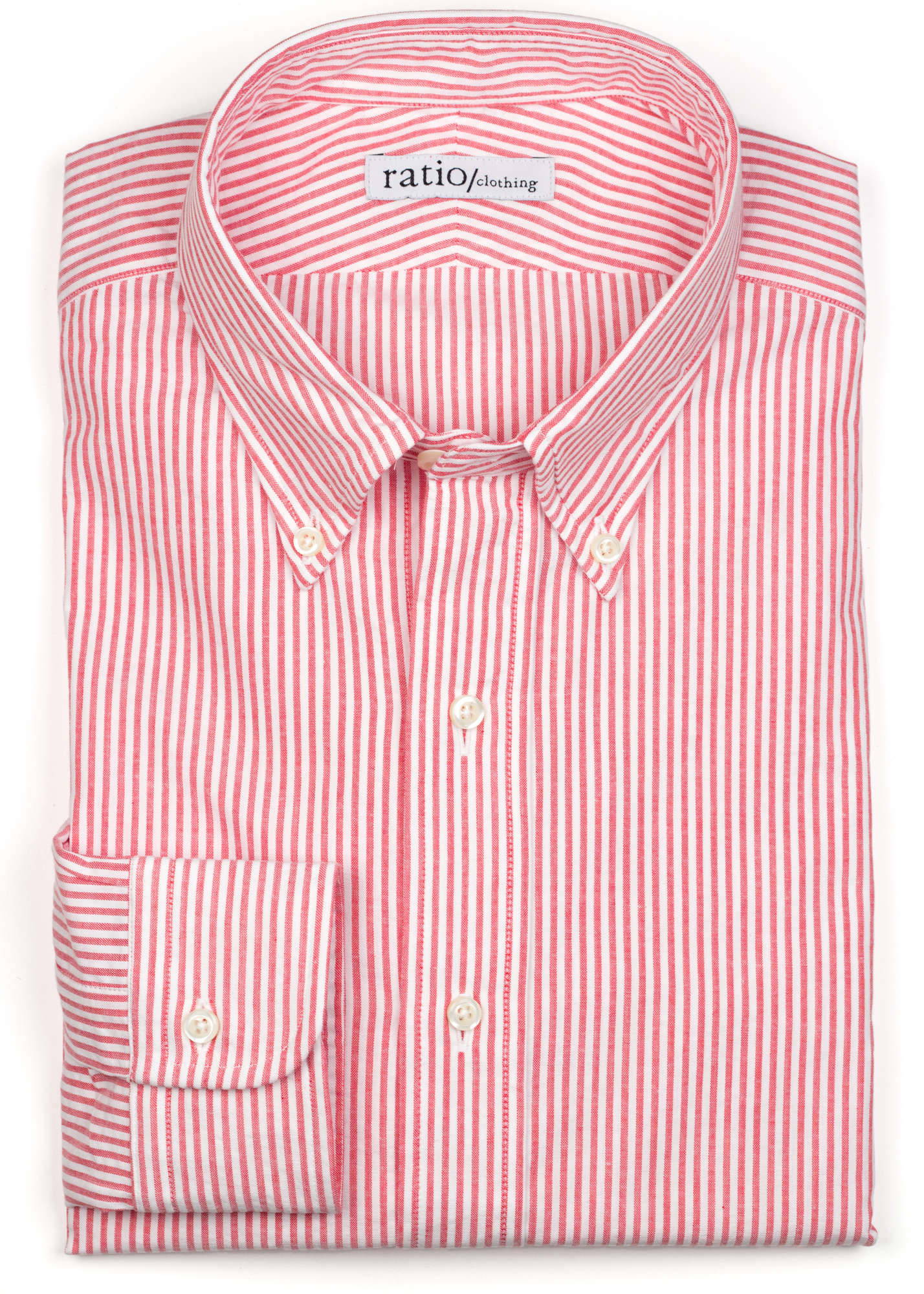 Red Stripe Seersucker - Ratio Clothing