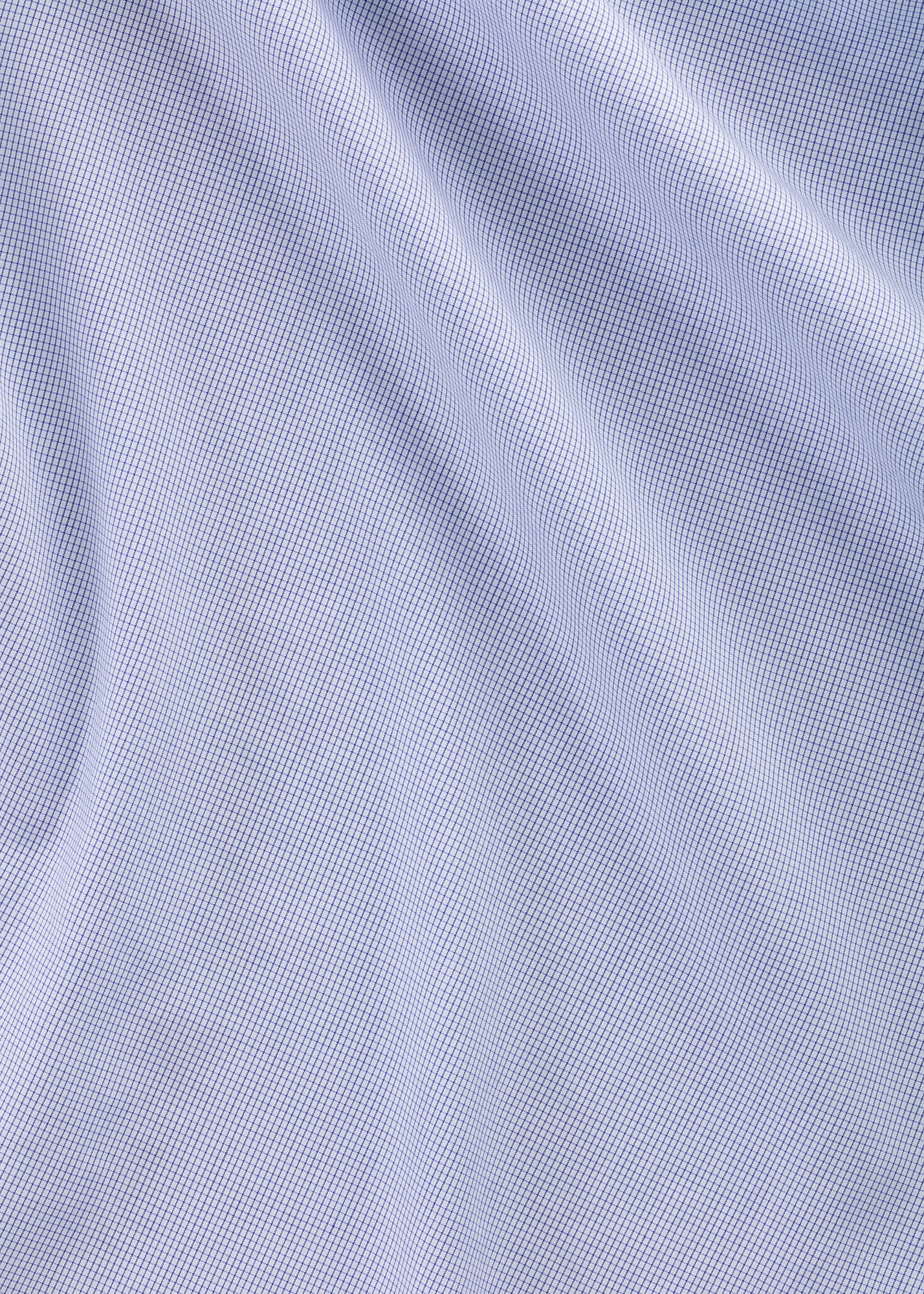 Non-Iron Blue on Blue Mini-Check - Ratio Clothing