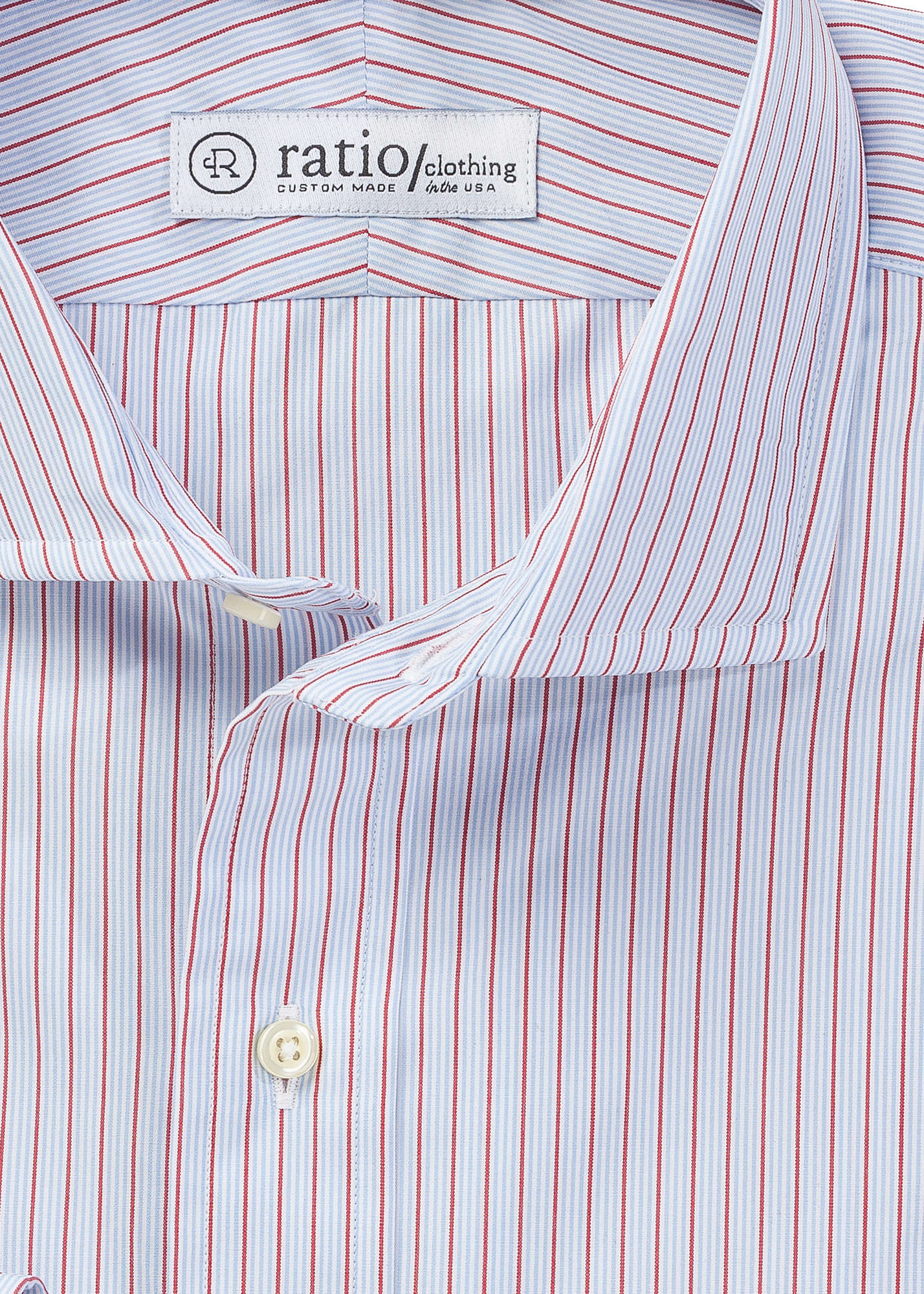 Blue & Red Mini-Stripe - Ratio Clothing