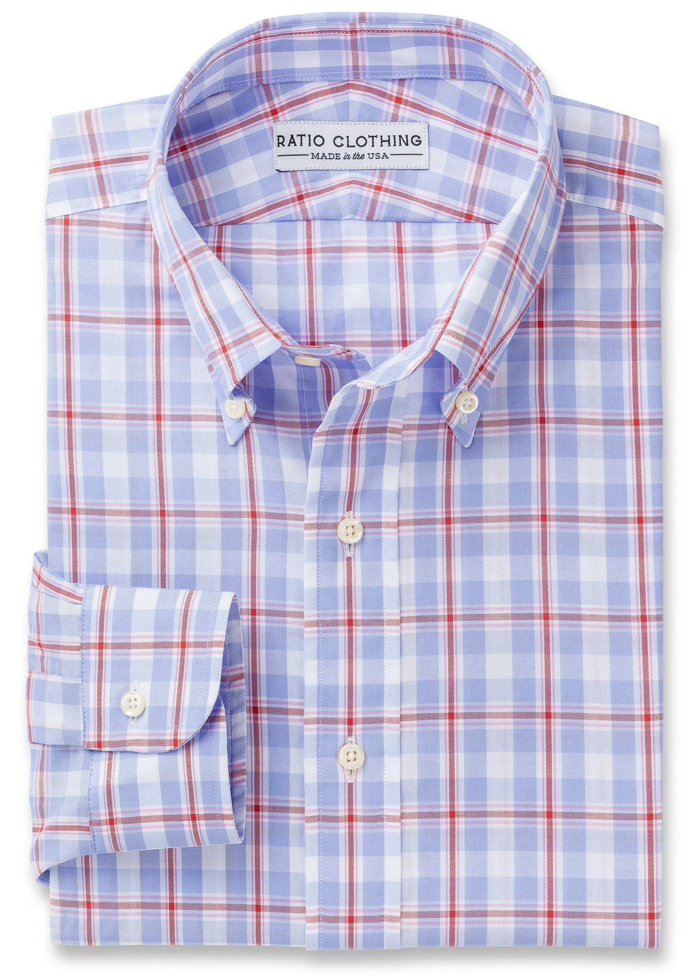 Red Saratoga Tattersall - Ratio Clothing