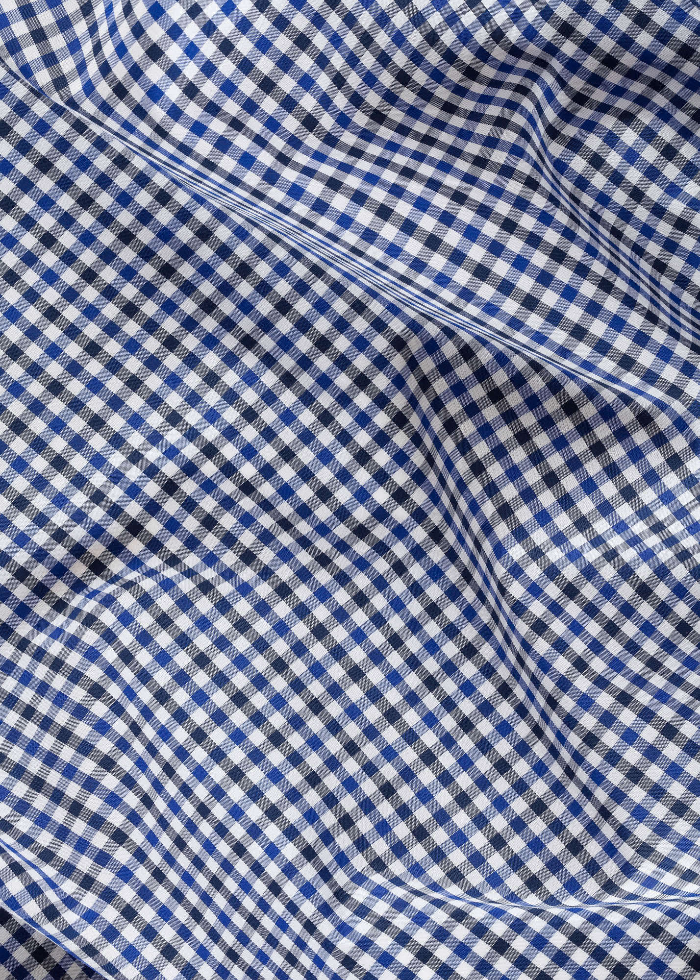 Navy and Blue Mini-Gingham - Ratio Clothing