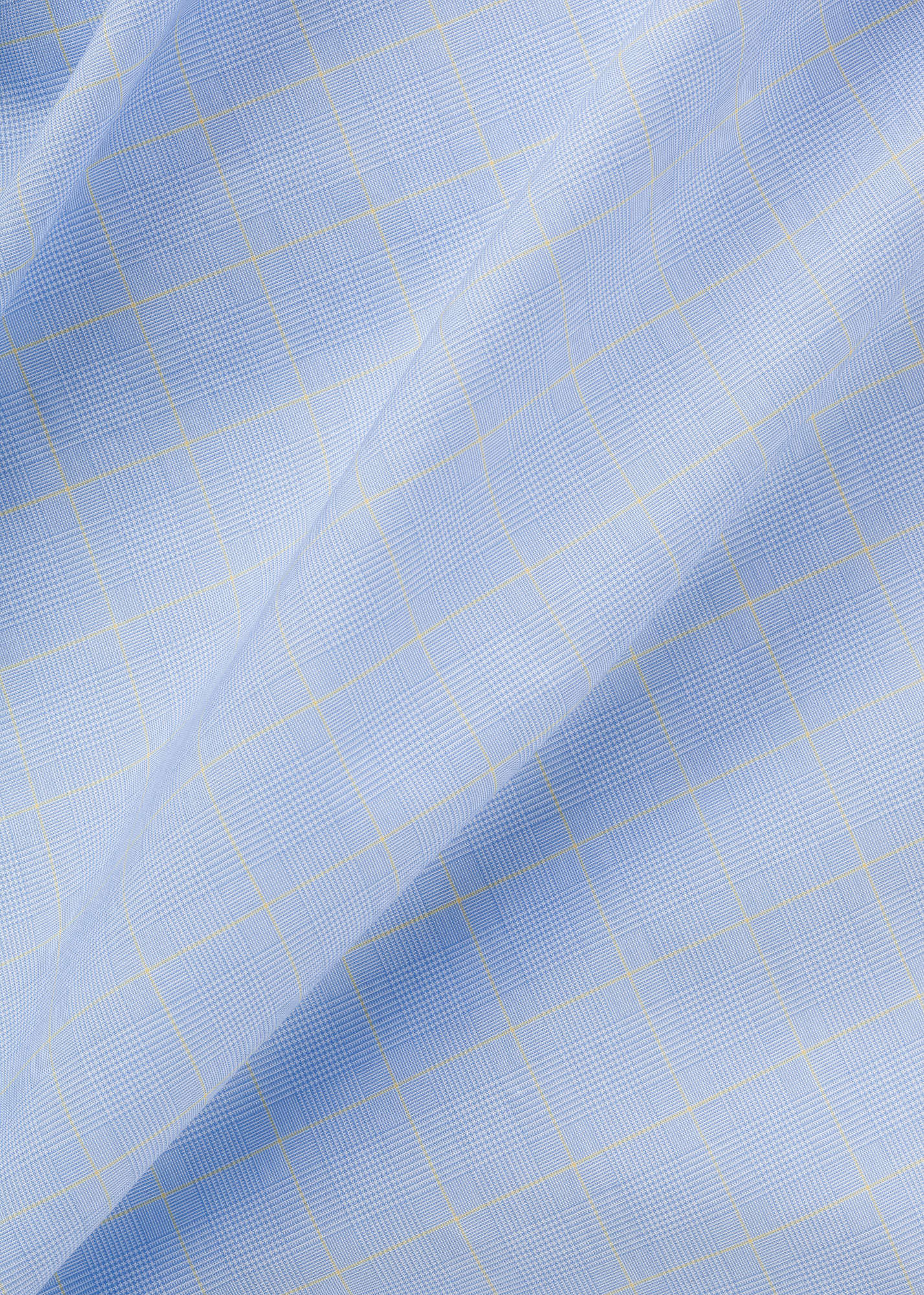 Blue and Yellow Glen Plaid - Ratio Clothing
