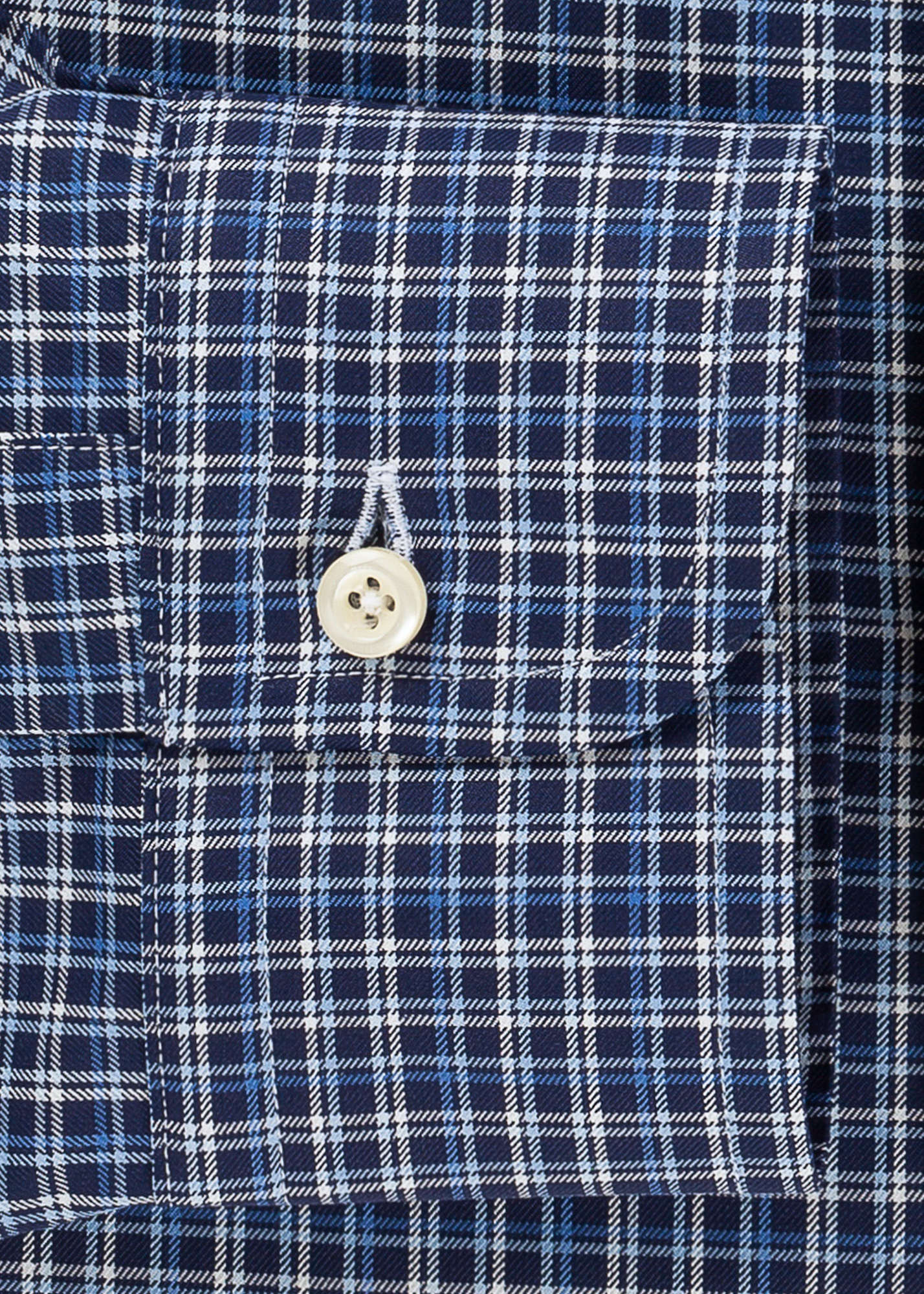 Dark Blue Collins Check - Ratio Clothing